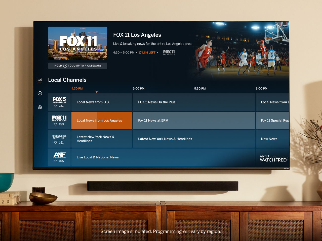 VIZIO Adds Local News To WatchFree+ With 20 New Channels